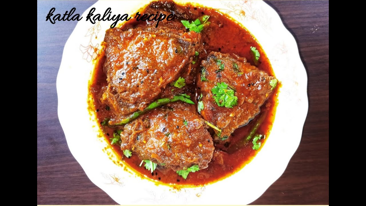||Katlar Kaliya Recipe| Famous Bengali Katla Fish Curry Recipe||Mix of ...