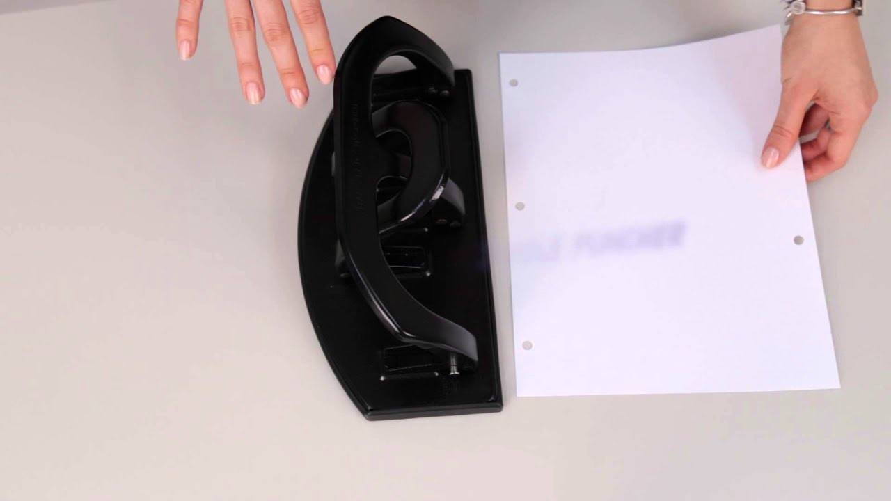 Master DP20 Duo Heavy Duty Hole Puncher - YouTube