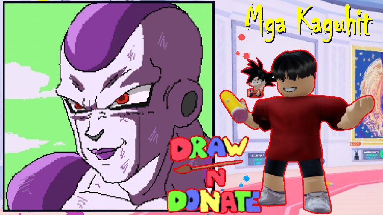 Draw N Donate - Roblox 19 | freeza Dragonball Z freeza - YouTube