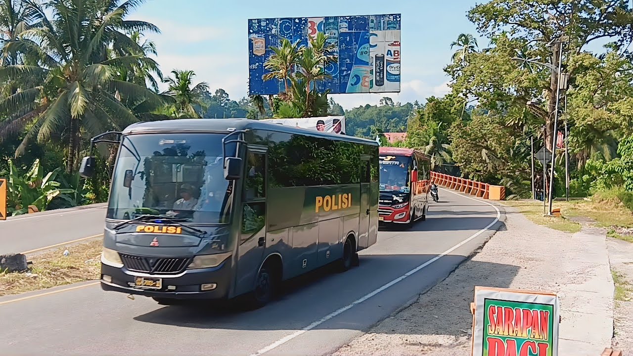 BUS BAGINDO TRANS WISATA TEMPEL BUS POLISI||MOMEN KERAMAHAN BUS MEDIUM ...