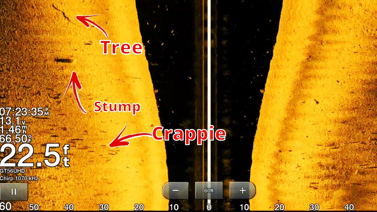 How to use Side Imaging to Find Crappie in the summer - YouTube