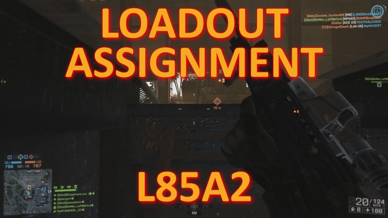 BF4: Loadout Assignment - L85A2 - YouTube