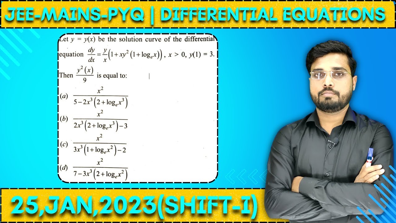 JEE Mains 2023 PYQ [25,jan,2023(Shift-I)] || Find the Solutions ...