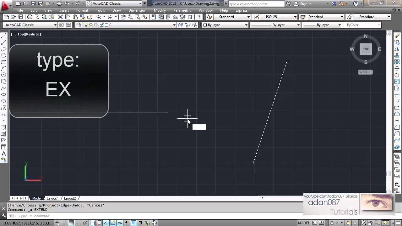 AutoCAD Extend Line YouTube autocad-extend-line-youtube