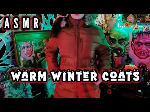 ASMR | WARM COATS (NO TALKING, SCRATCHING, ZIPPERS, HUGS, LEATHER ...