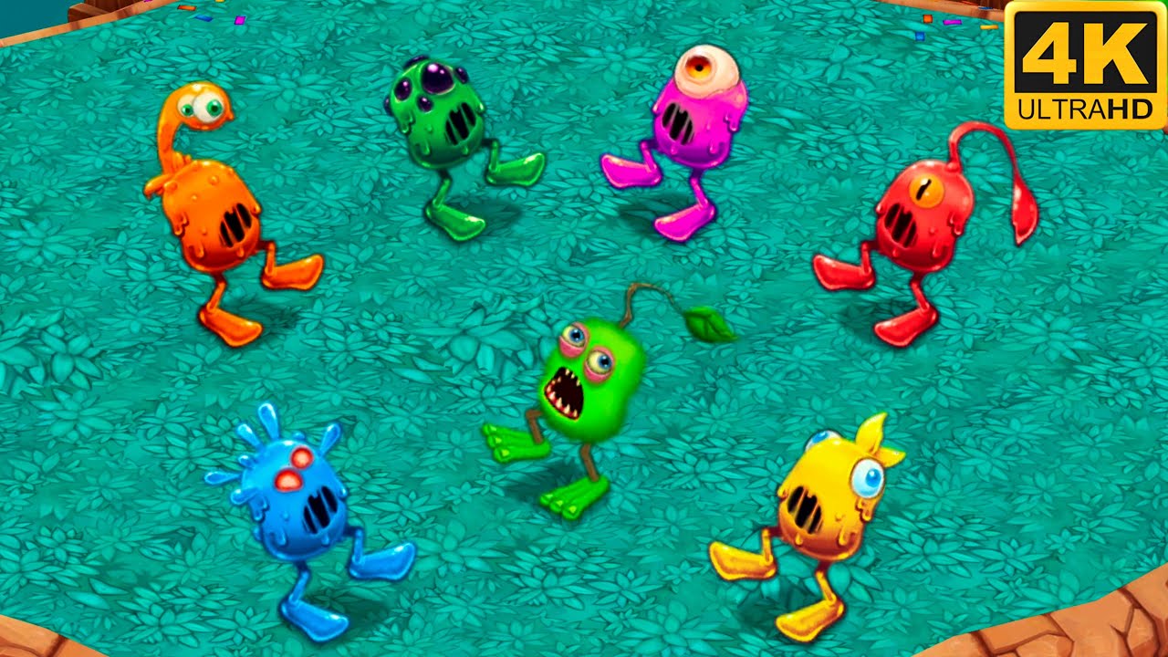 Prismatic Furcorn - all versions (My Singing Monsters: Dawn Of Fire) 4k ...