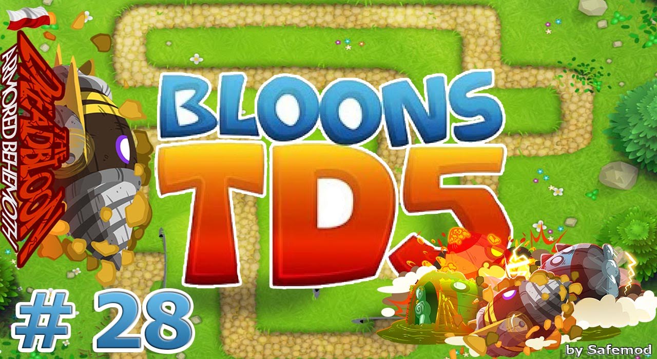 Bloons TD5 PL - #28 - Boss - Dreadbloon : Armored Behemoth - YouTube