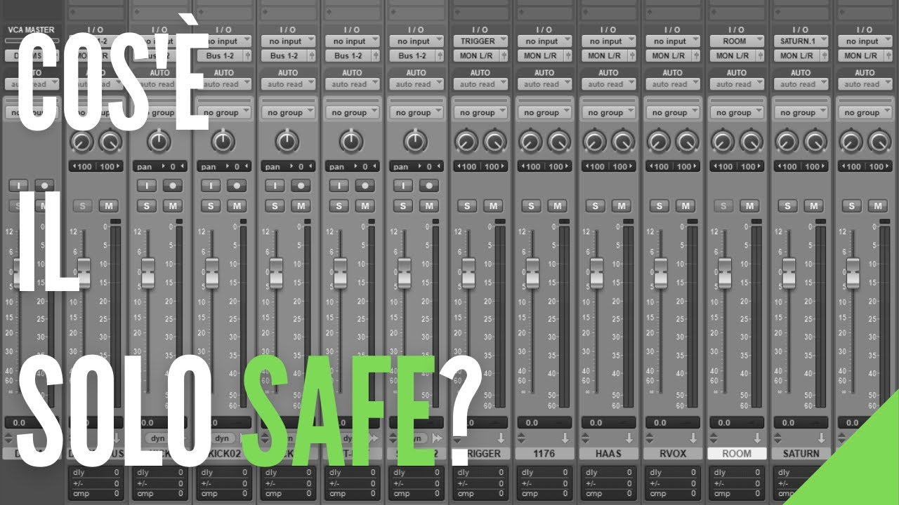 Solo Safe Mode Protools - YouTube