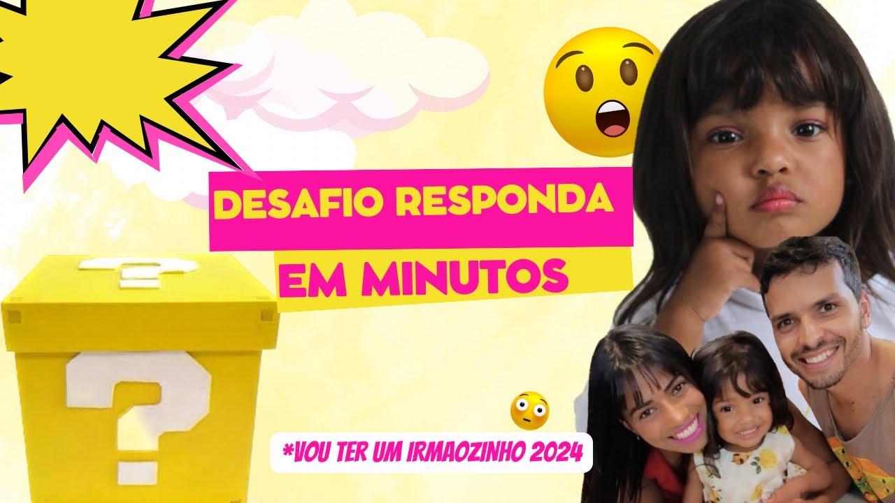 TAG DESAFIO RESPONDA EM MINUTOS *contei tudo* FAMÍLIA BEE 🇧🇷 #2024 ...