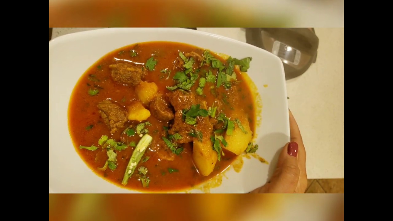 Instant Pot Aloo Ghost Curry Beef with Potatoes quick easy recipe - YouTube