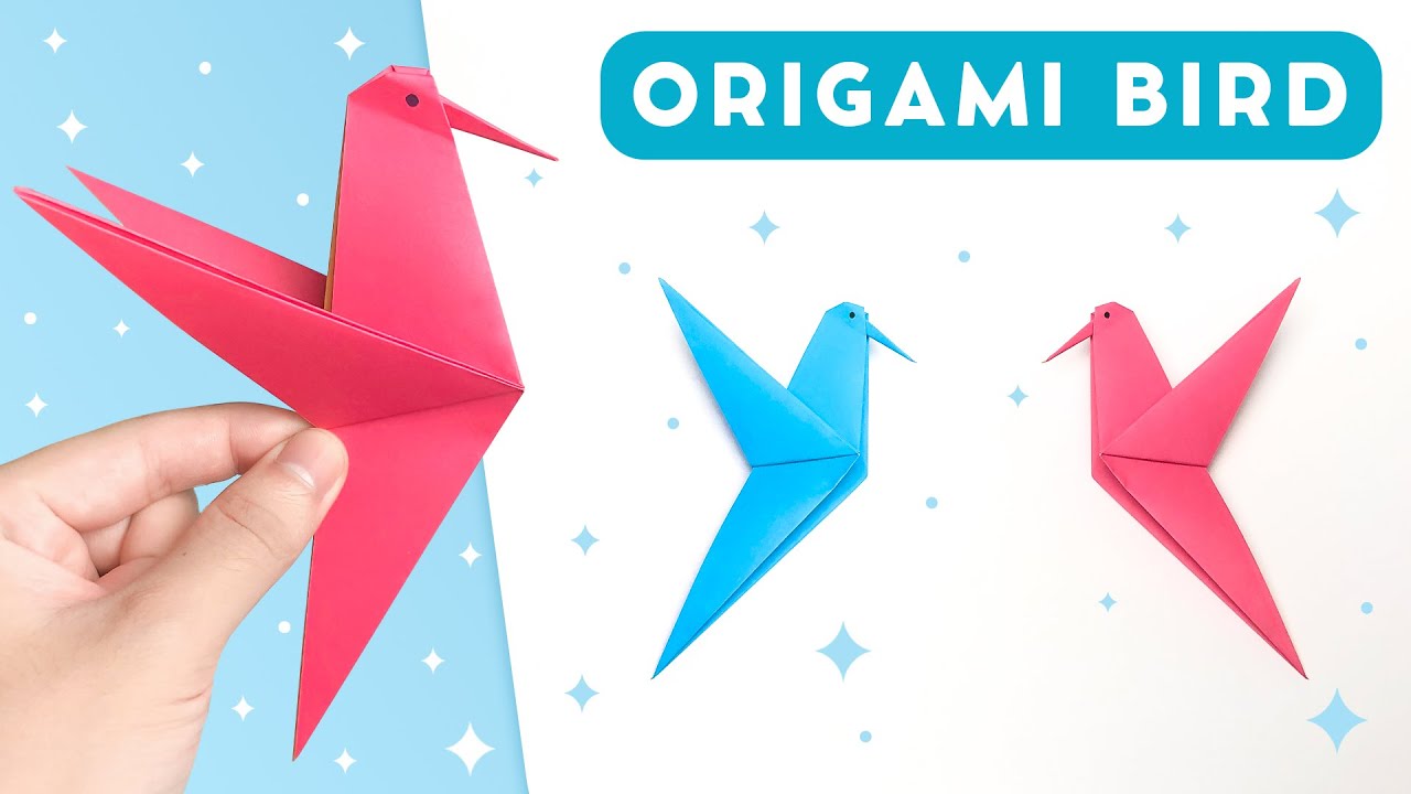 Origami Paper Hummingbird | How to make a Paper Hummingbird | CXC ...