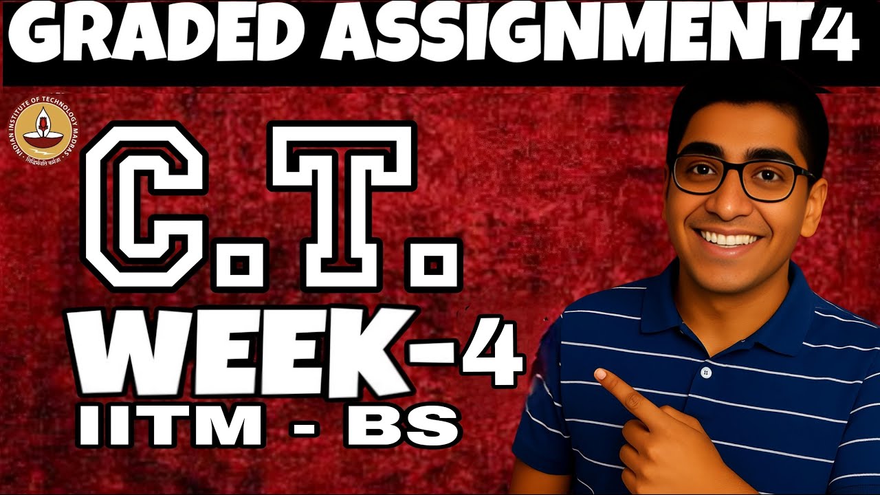 IIT Madras BS Degree | Computational thinking Week 4 Graded Assignment Solution ! (2025) - YouTube