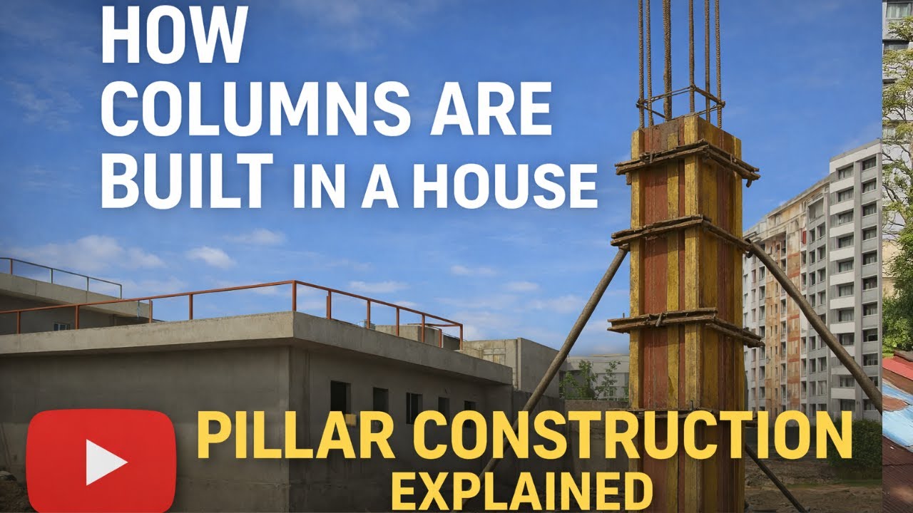How Columns Are Built in a House | Pillar Construction Explained ...