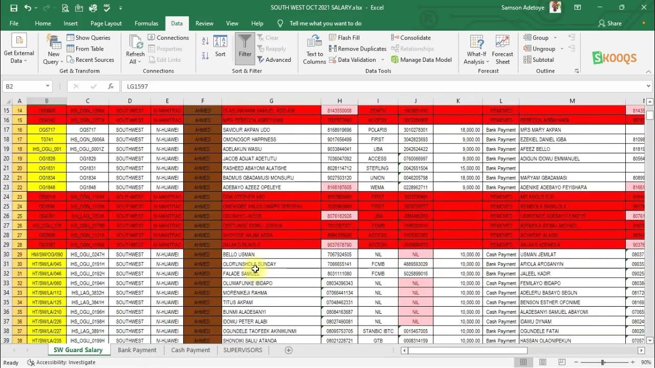 22_Filtering Data in Excel - YouTube