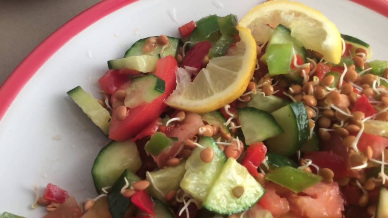 qado vatimain badan iyo kaluun| sprouted lentals with salmon - YouTube