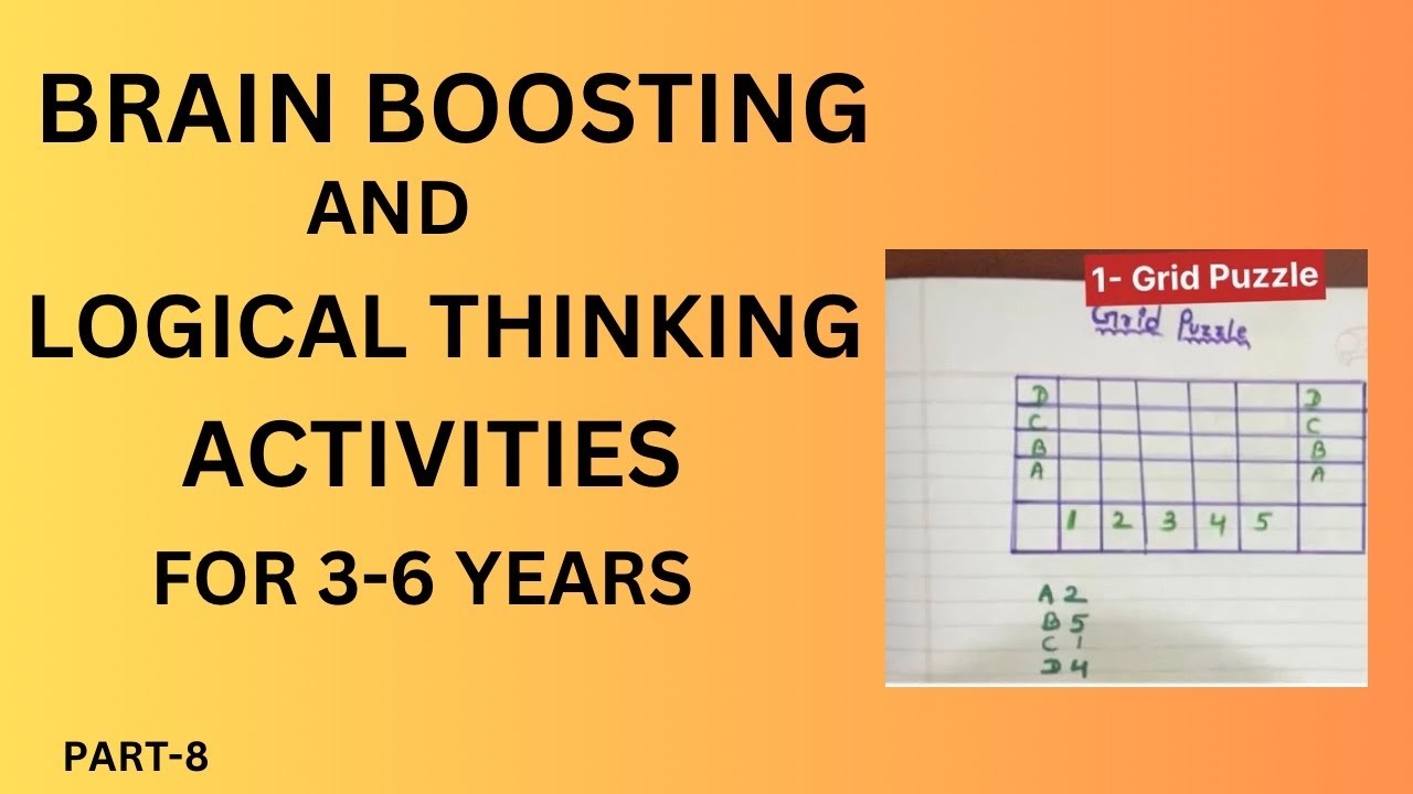 2 Fun Brain Boosting & Logical Thinking Activities to improve Concentration of Kids (3-6 years ...