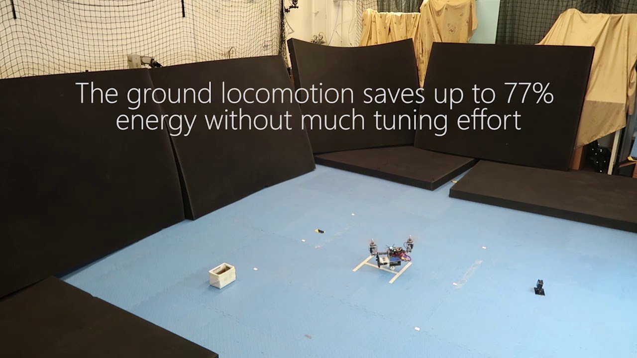 Gemini W: Hybrid aerial-ground locomotion with a single passive wheel ...