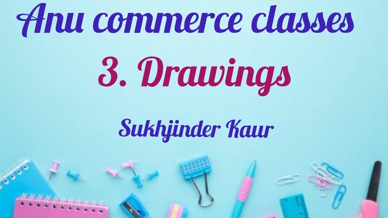 Accounting Terminology | Drawings | Commerce | PSEB | CBSE | 10+1 |Book ...