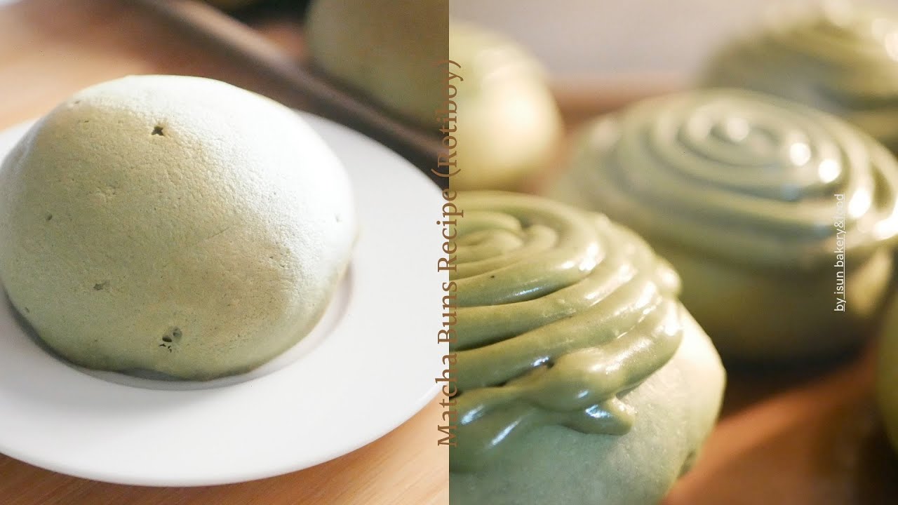 Matcha Buns Recipe (Rotiboy) | สูตรโรตีบอย รสชาเขียว - YouTube