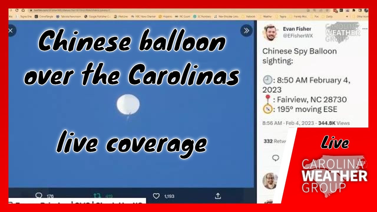 Chinese balloon: Track over Carolinas, shot down by U.S. military ...