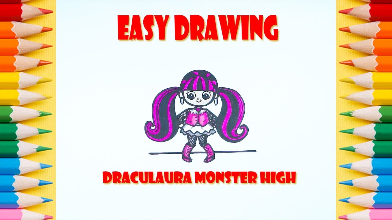Coloring Draculaura Monster High | Best Coloring Book Page and Drawing ...
