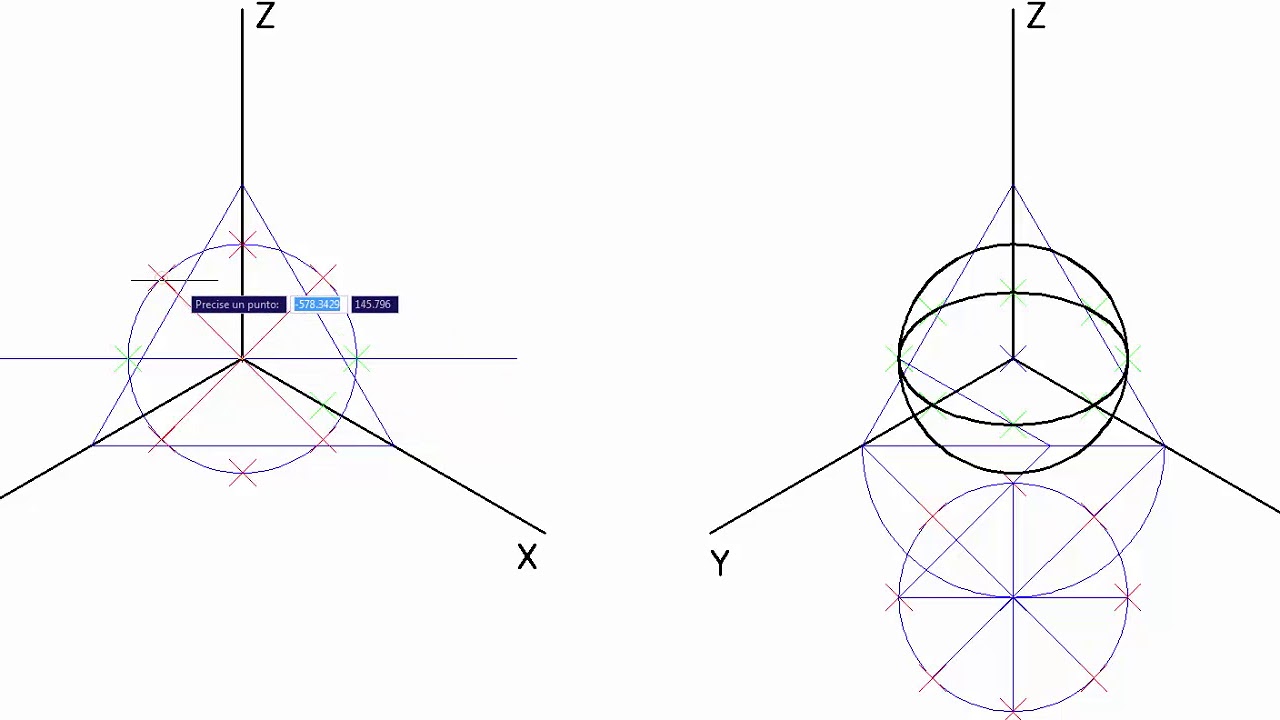 Circunferencia en isométrico con CAD (paso a paso) - Rápido - YouTube