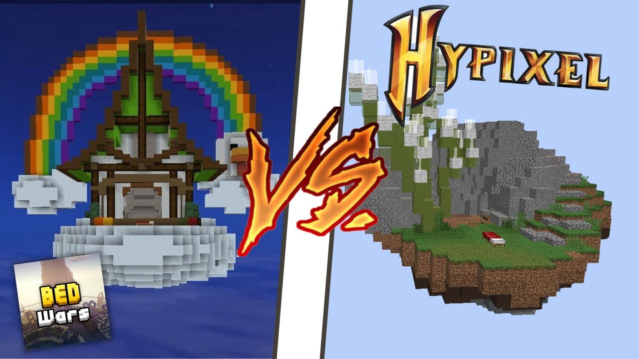 Minecraft vs Blockman Go Bedwars - YouTube