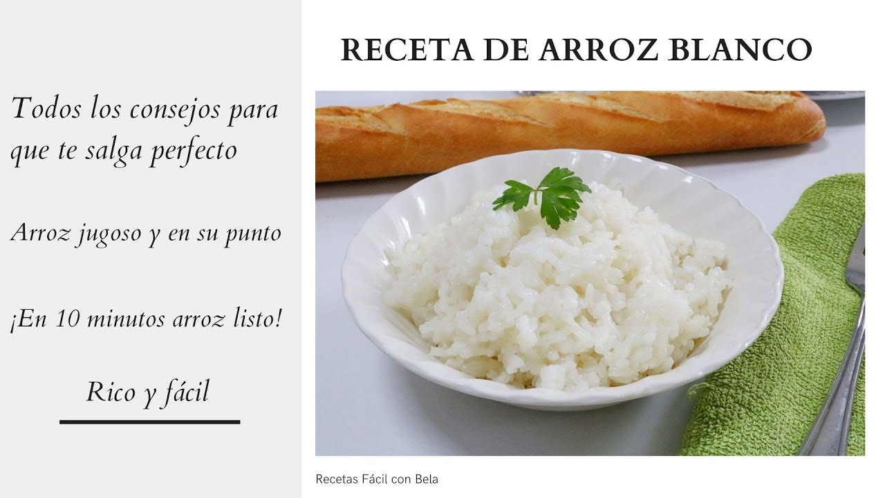 🔴 Como cocer el arroz blanco y que quede en su punto - YouTube
