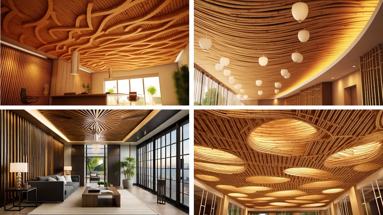 Modern Bamboo Ceiling Design Ideas 2024 - YouTube