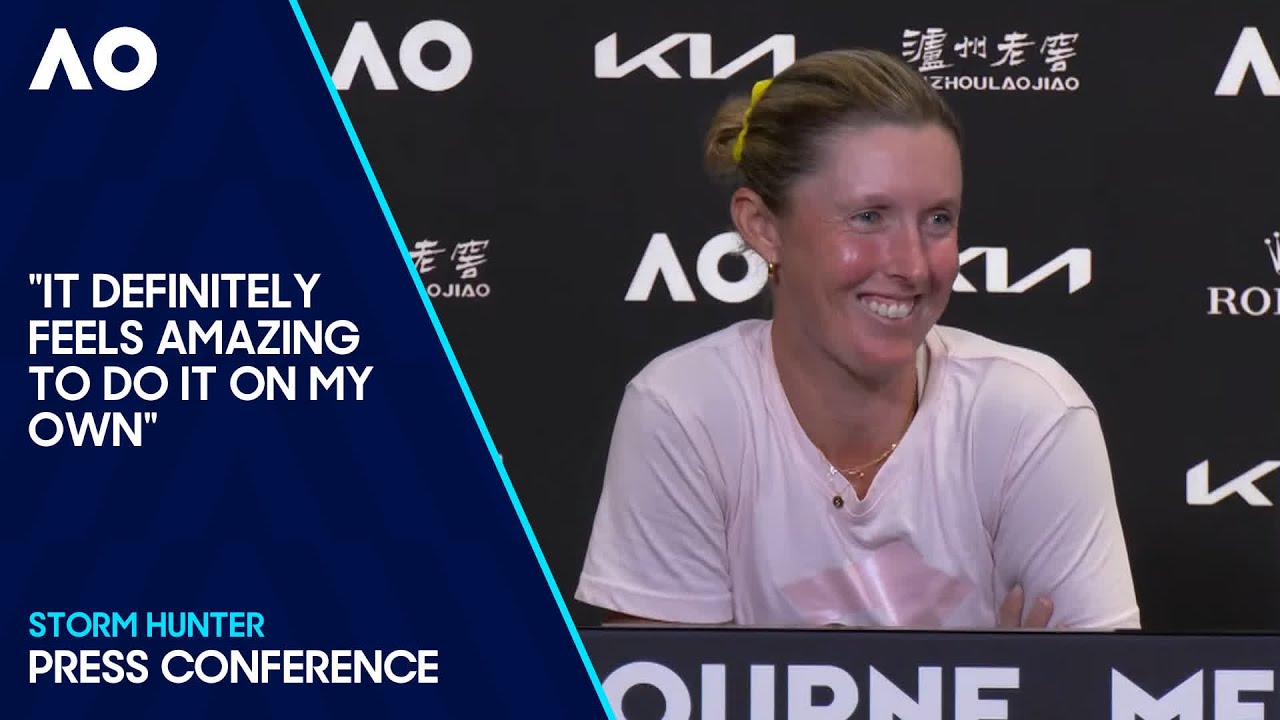 Storm Hunter Press Conference | Australian Open 2024 First Round - YouTube