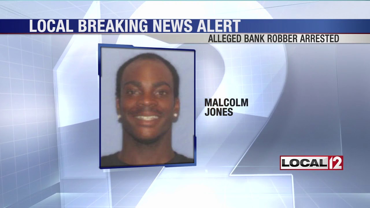 Alleged bank robber Malcolm Jones arrested - YouTube