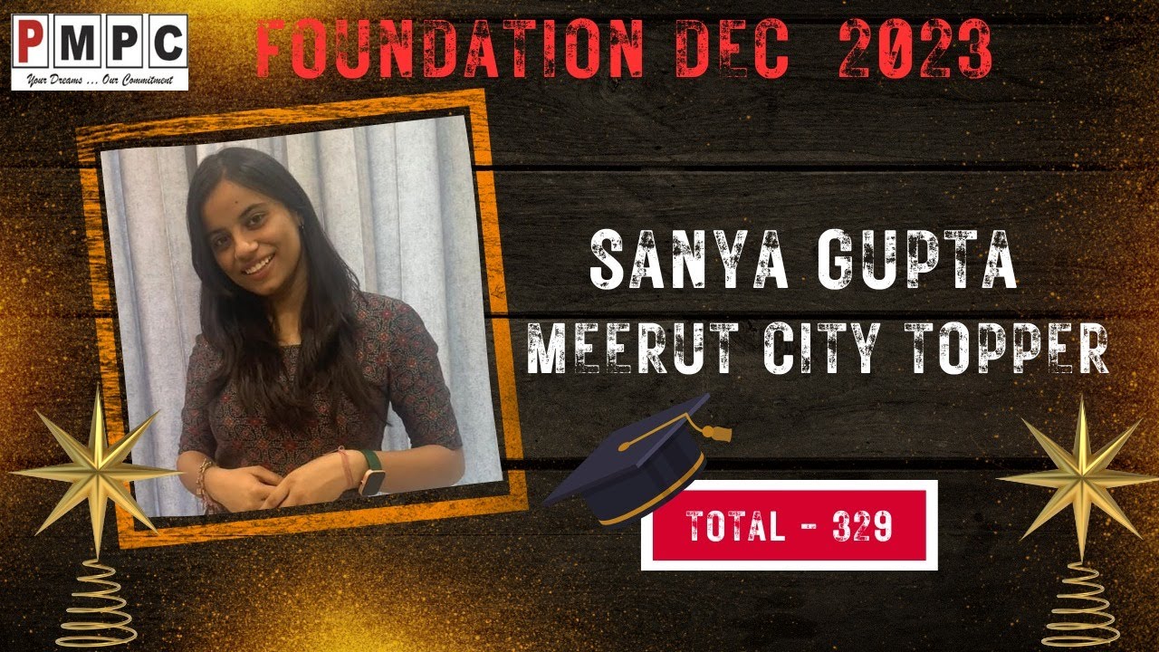 CA Foundation December 2023 Topper Review - YouTube