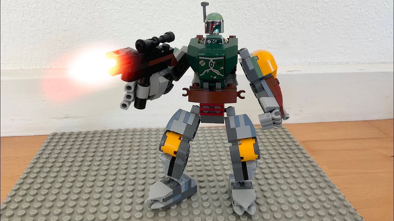 Lego stop motion with the new Lego Star Wars mech - YouTube