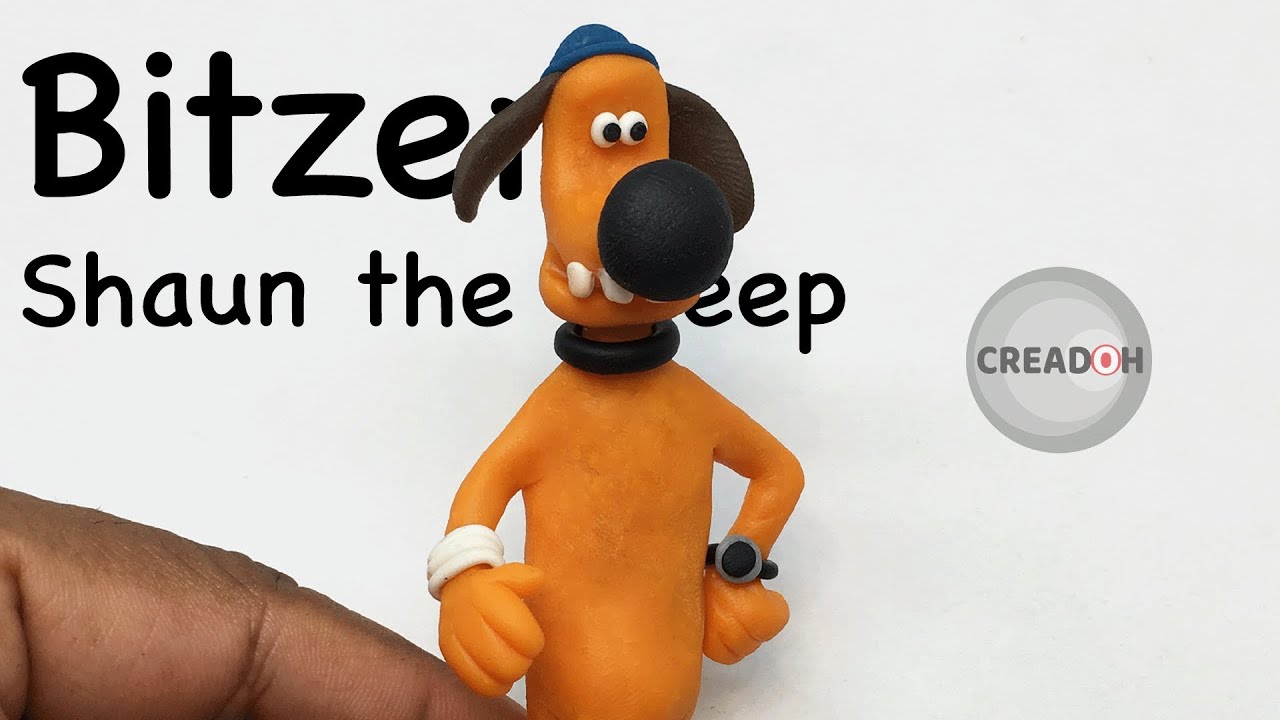 Bitzer (Shaun the sheep) - Polymer clay tutorial - YouTube