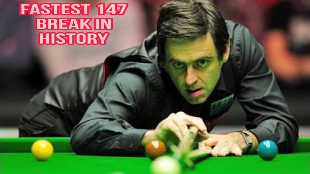 The Legend Ronnie O'Sullivan Fastest 147 Break In History! - YouTube