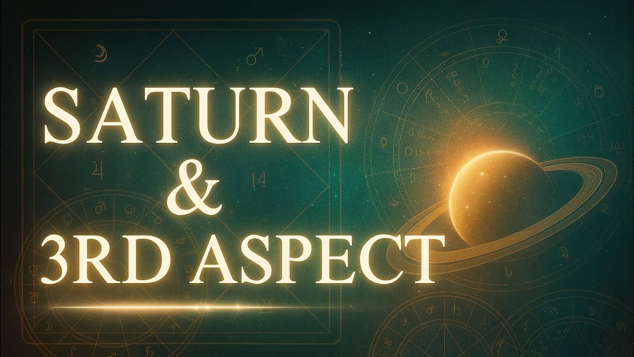 3rd aspect of saturn and pending karma in vedic astrology - YouTube