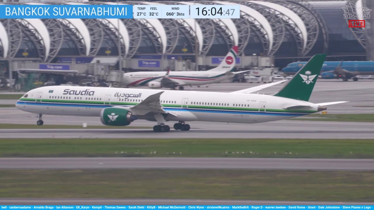 🔴SYDSQUAD RETURNS TO BANGKOK! Suvarnabhumi Airport Live Plane Spotting ...