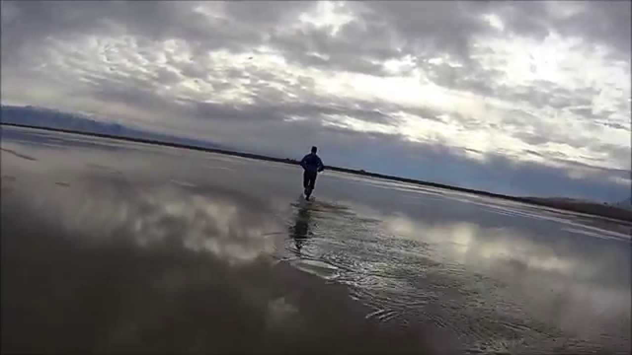 Great Salt Lake Land Bridge - YouTube