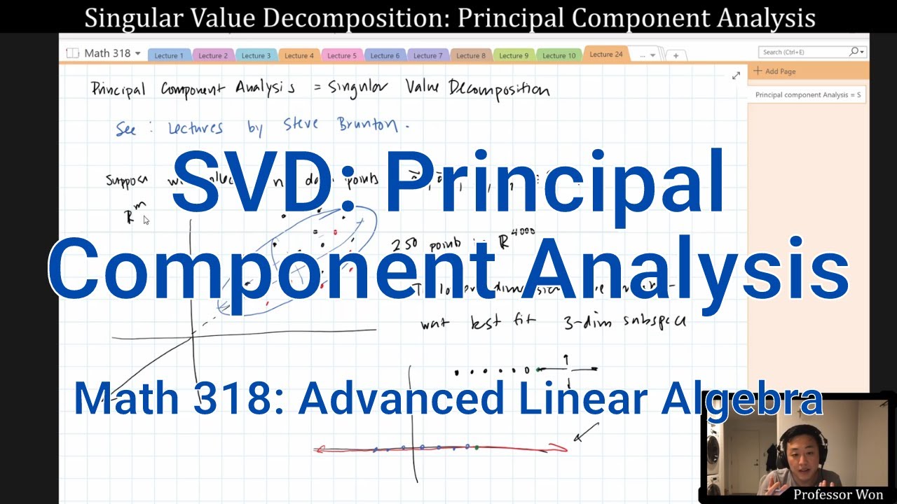 (Lecture 24) SVD: Principal Component Analysis - YouTube