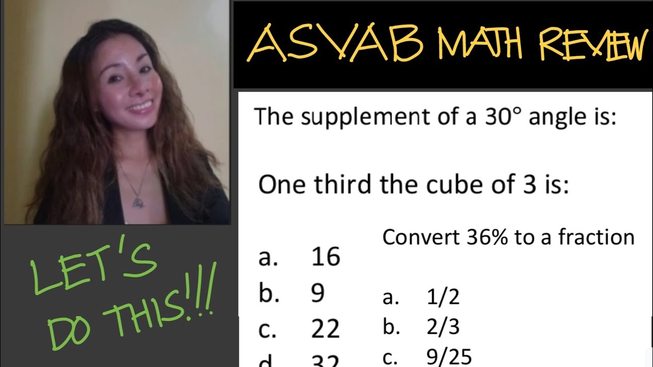 ASVAB: MATH REVIEW || Jane Maciejewski - YouTube