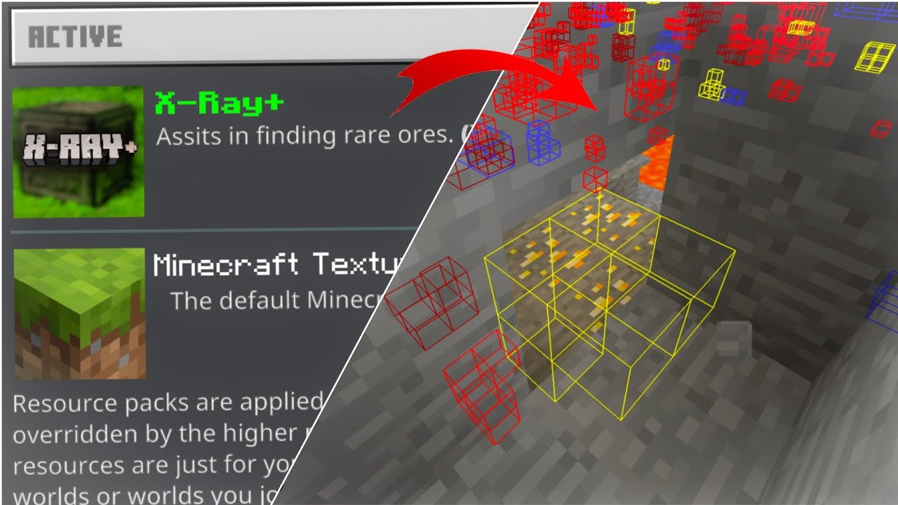 Best X-Ray Mod for Minecraft Pe 1.19 || X-Ray Tuxture Pack For MCPE 1. ...