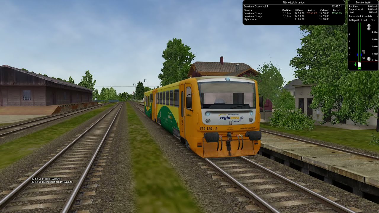 Openrails Opava vychod Hradec nad moravicí - YouTube