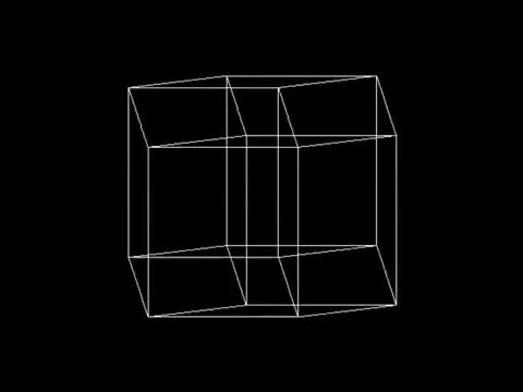 HyperCube spinning in 4 dimensions - YouTube