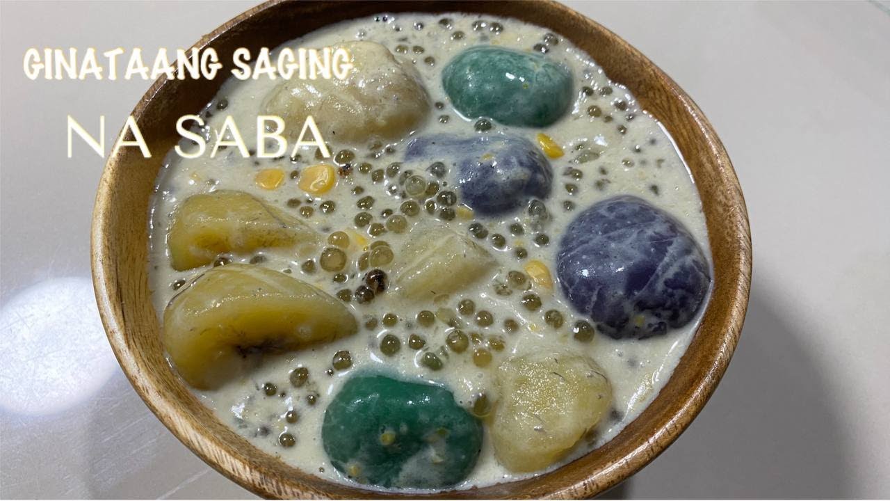 GINATAANG SAGING NA SABA WITH SAGO & BILO-BILO | QUICK AND EASY RECIPE ...