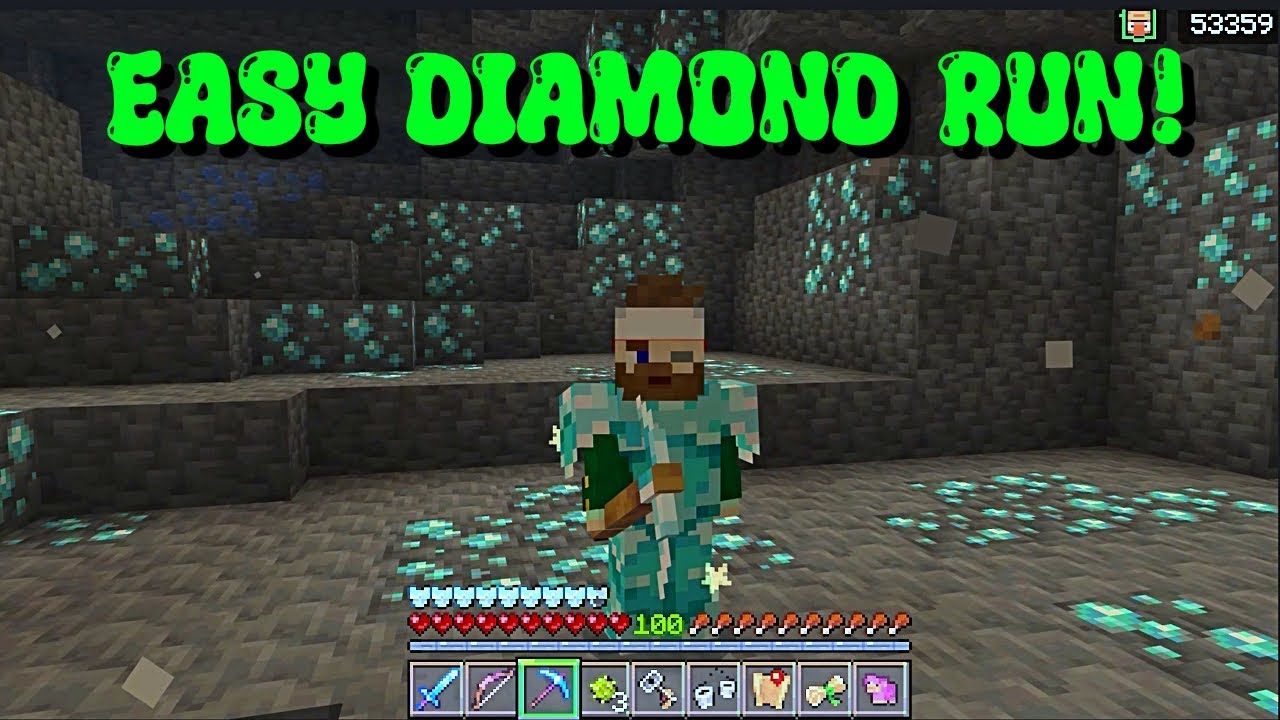 A Minecraft Movie Live Event - Easy Diamond Run - YouTube