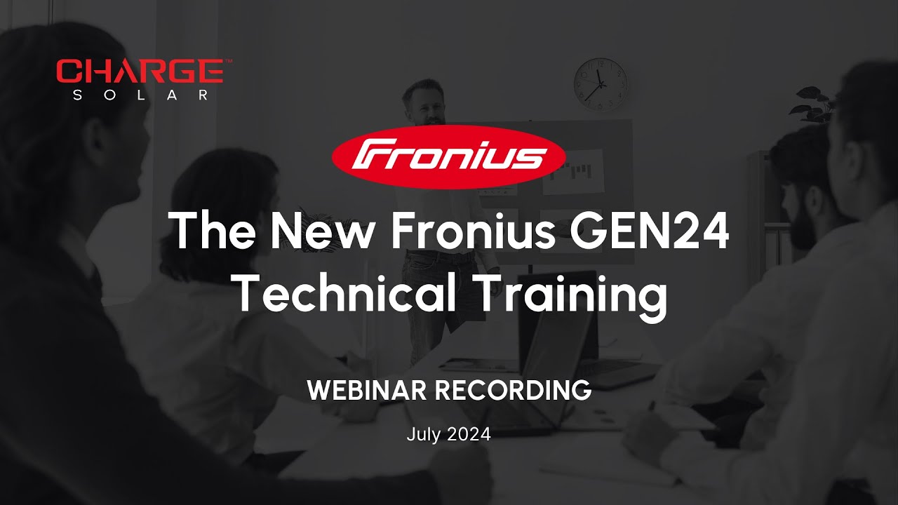 The New Fronius GEN24 Technical Training - YouTube