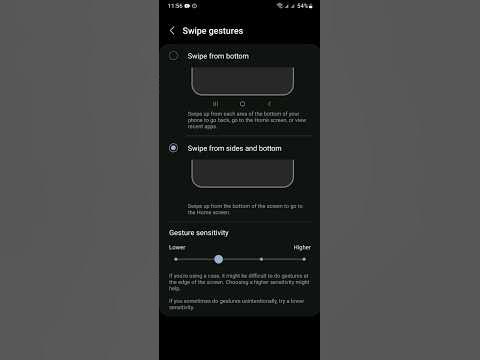 How to Enable Swipe Gestures from Side and Bottom on Samsung - YouTube
