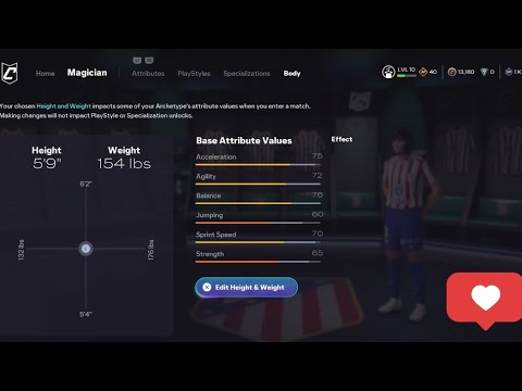 How to change height and weight in Pro clubs FIFA 26 - YouTube