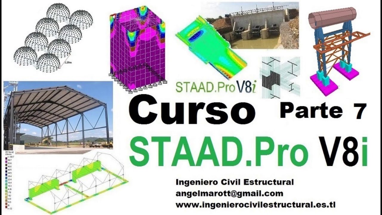 Curso Staad.Pro V8i Parte 7 - YouTube