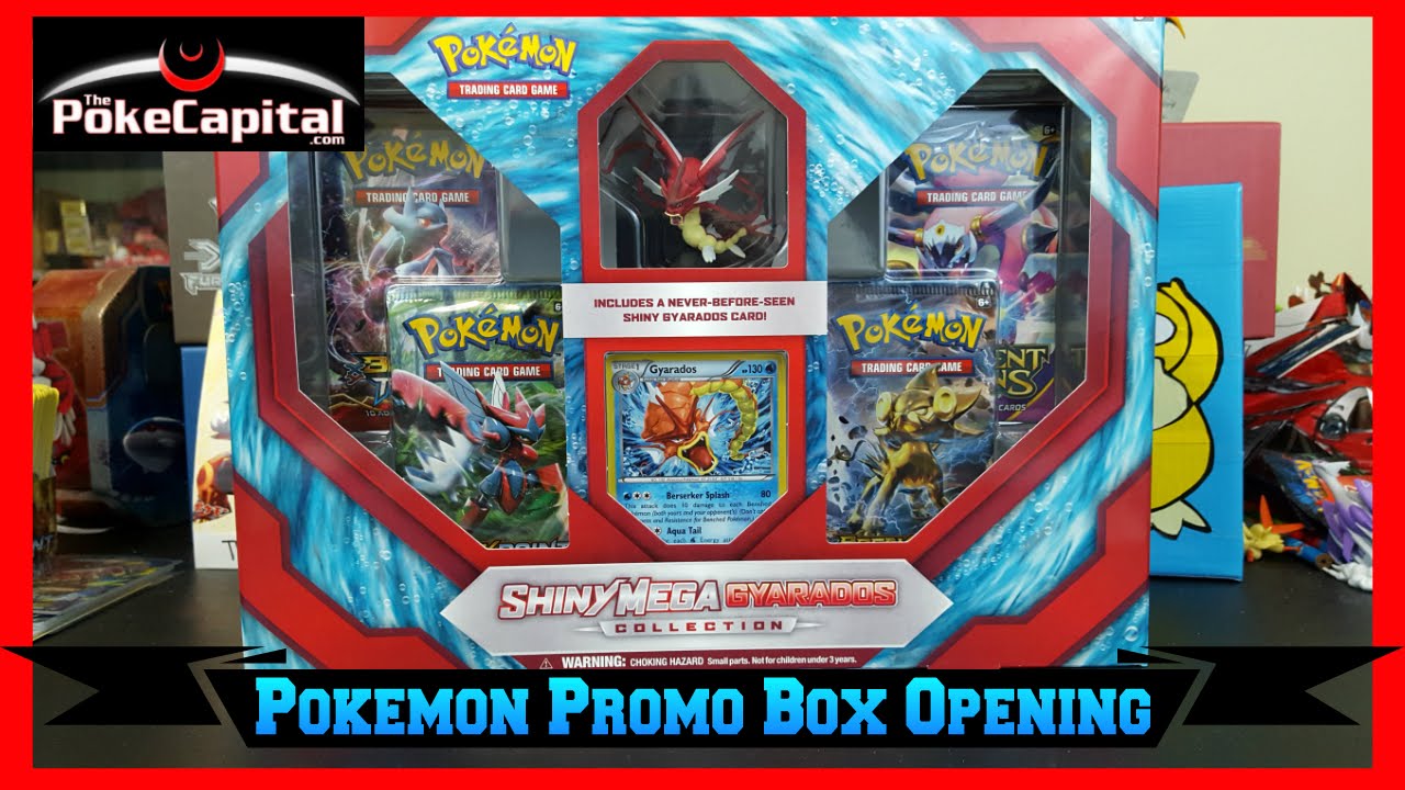 Pokemon Cards Shiny Mega Gyarados Collection Box Opening with 4 Booster ...